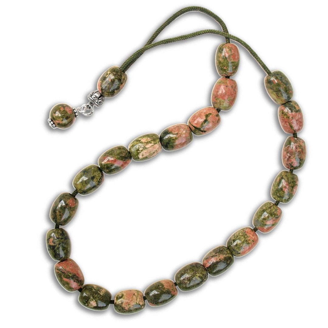 Worry Beads Greek Komboloi Unakite Gemstone Rice Shape worry-beads-greek-komboloi-unakite-gemstone-rice-shape
